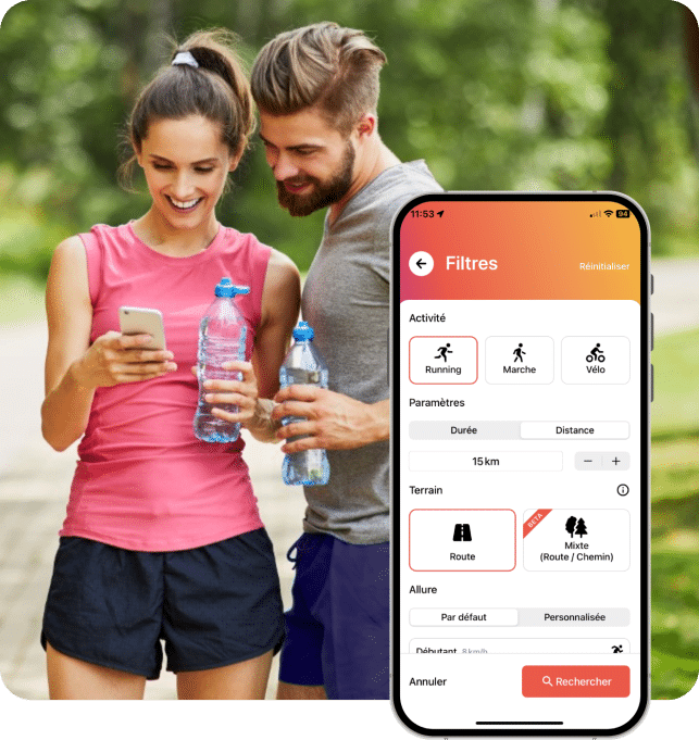 RunnrZ : Trouvez des parcours de running en 3 secondes chrono